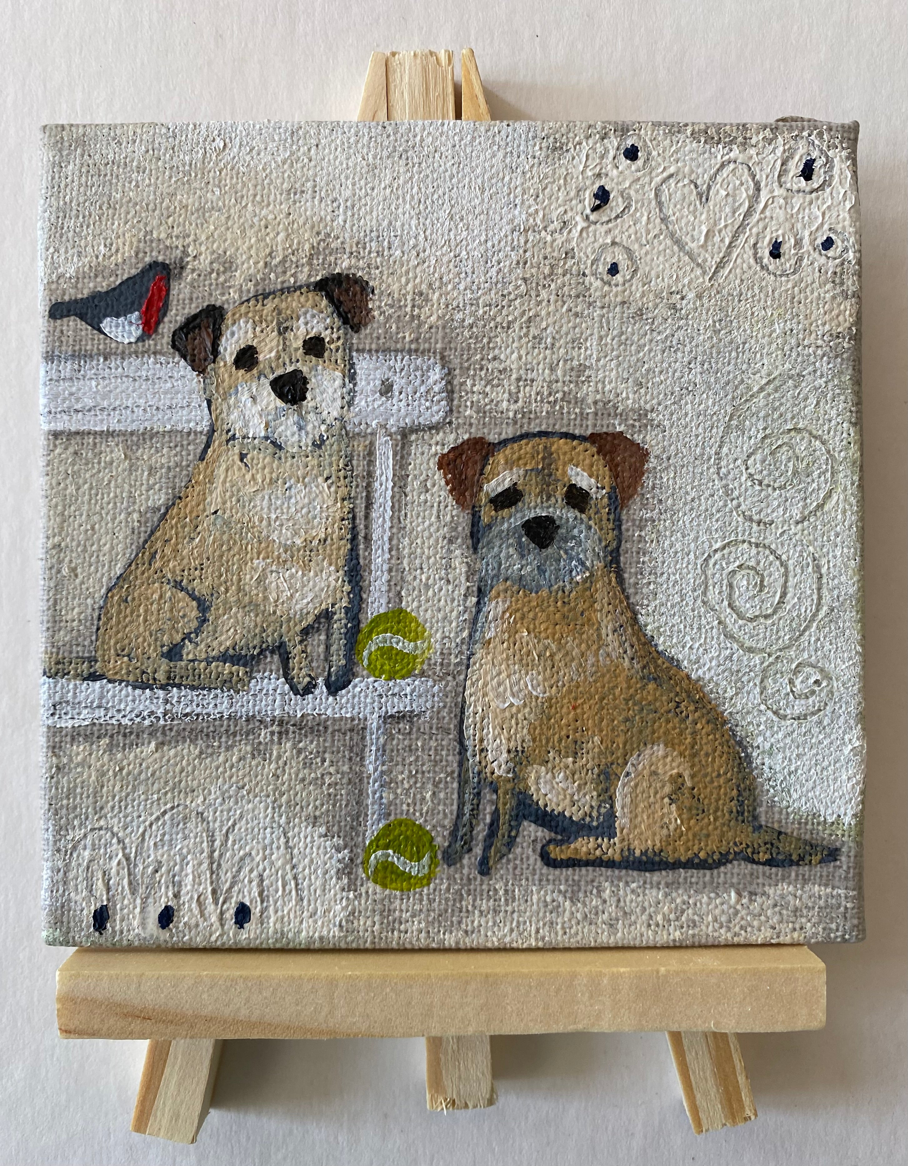 Two Brothers And The Robin – Louise Rawlings Art